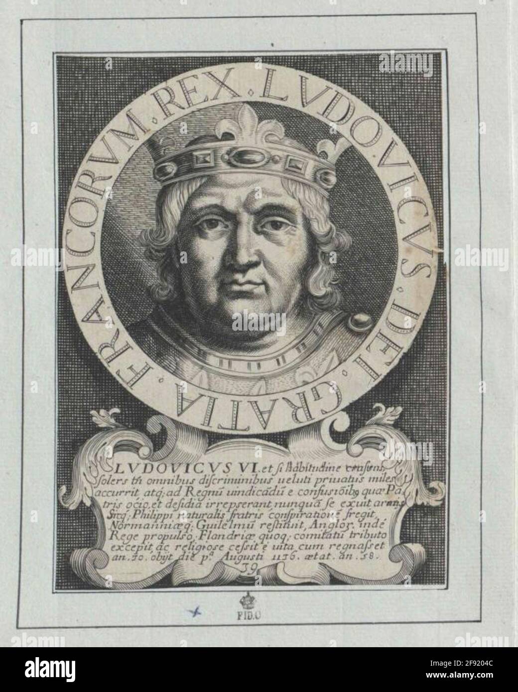 Ludwig VI., The fat king of France Stock Photo - Alamy