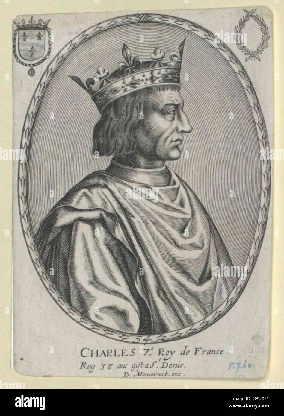 Charles VII., King of France Stock Photo - Alamy
