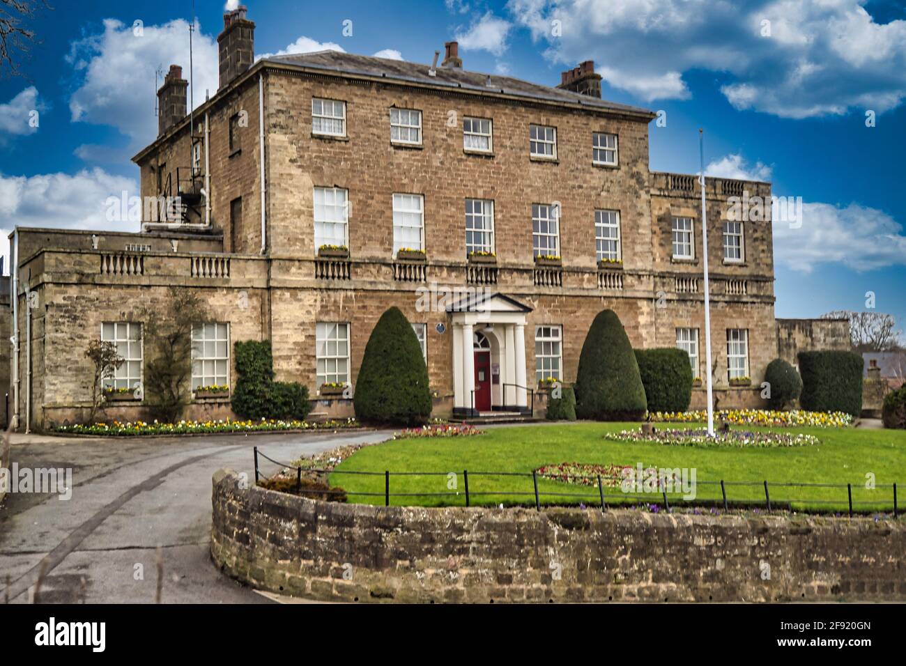 Beautiful view of Wheelhouse Palace in Linlithgow, Scotland Stock Photo ...