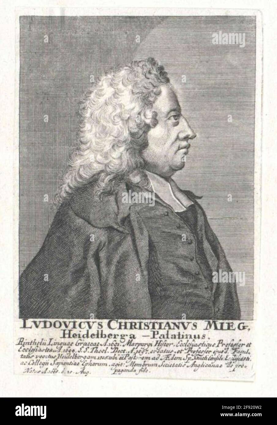 Mieg, Ludwig Christian Stock Photo - Alamy