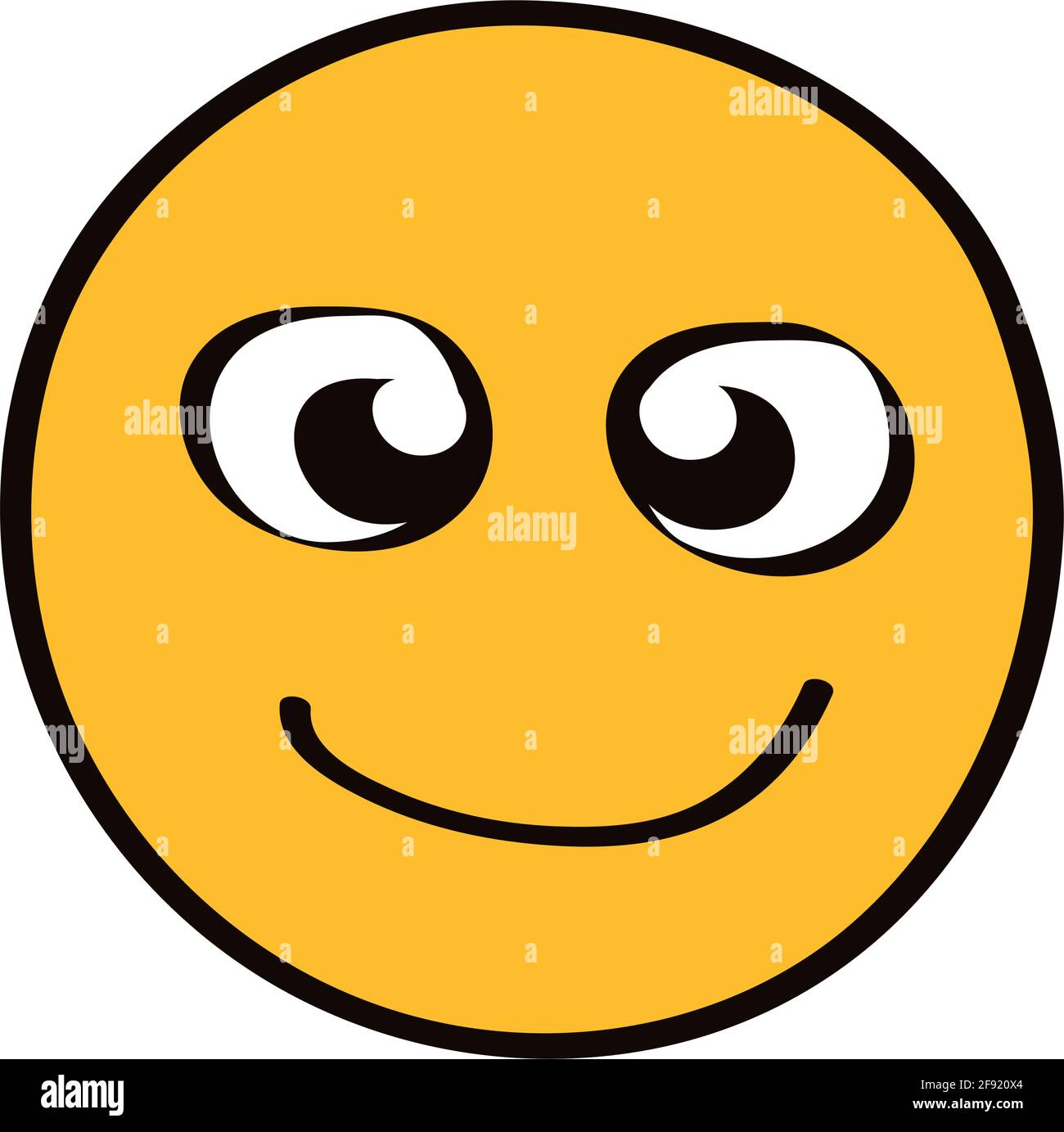 smiling emoji face comic character Stock Vector Image & Art - Alamy