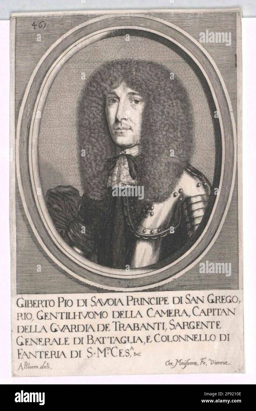 Savoy, Prince of San Gregorio, Giberto Pio di Stock Photo - Alamy