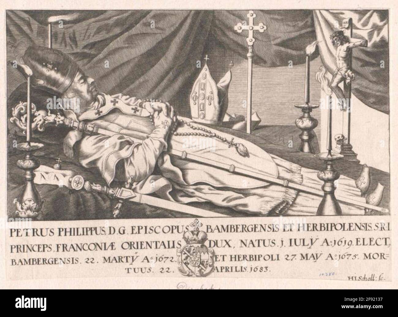 Dernbach, Peter Philipp von Stecher: Schollenberger, Johann Jakob Stock ...