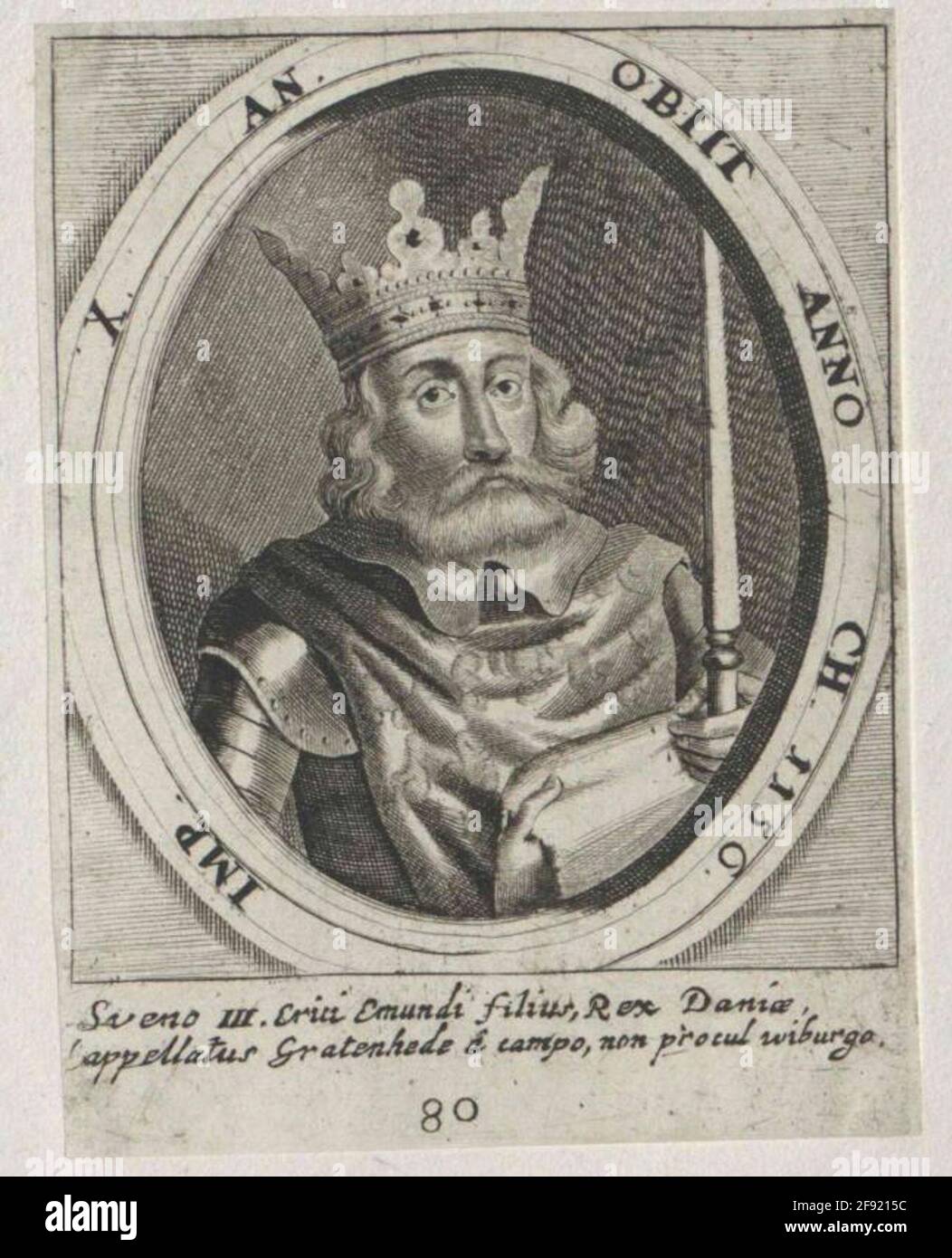 Sven III., King of Denmark Stock Photo - Alamy