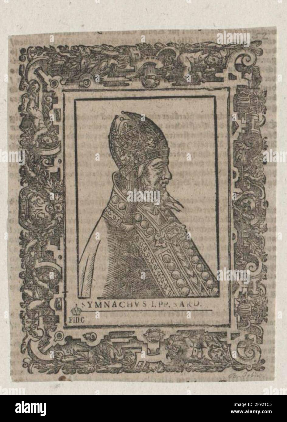 Symmachus pope hi-res stock photography and images - Alamy