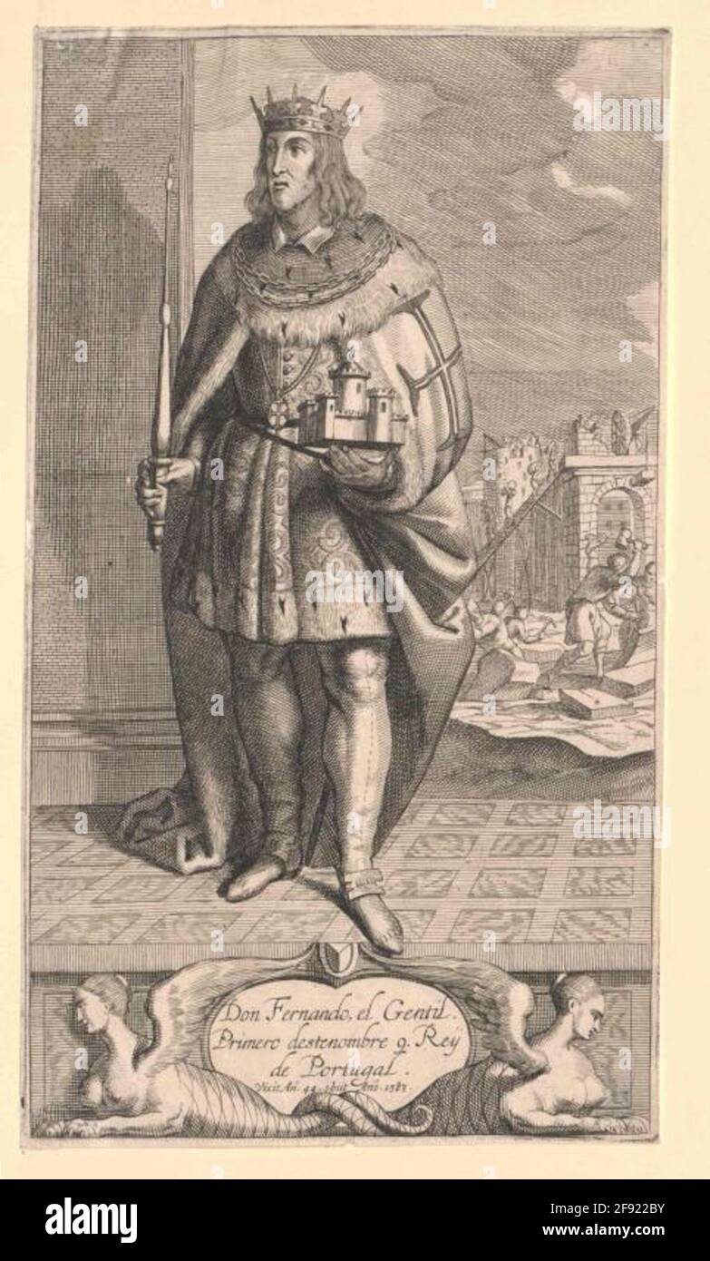 Ferdinand I., King of Portugal Stock Photo - Alamy
