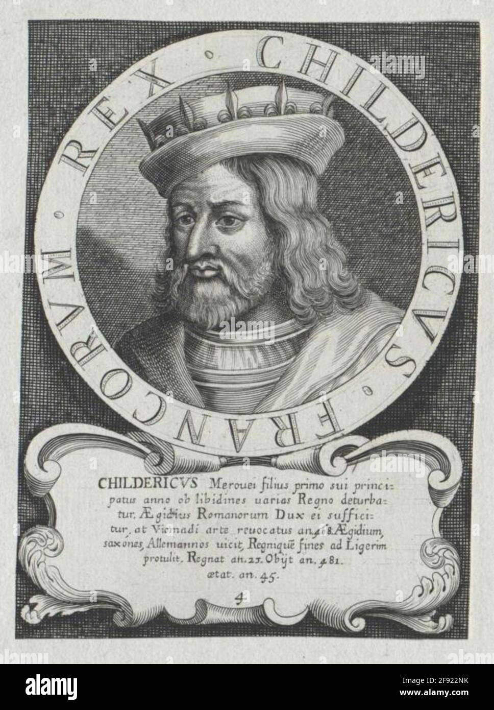 Childerich I., King of the Franks Stock Photo - Alamy