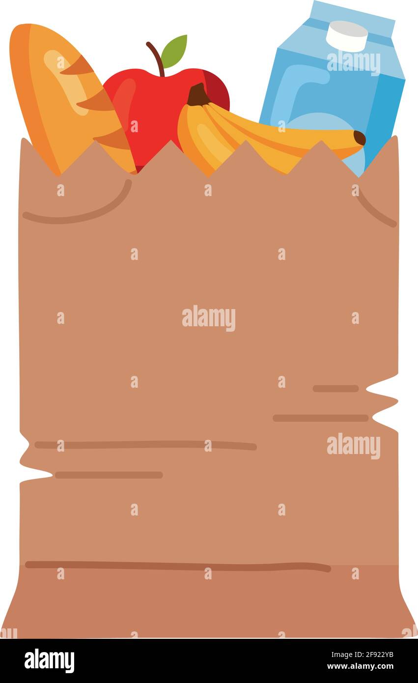 Apple store paper bag Stock Vector Images - Alamy