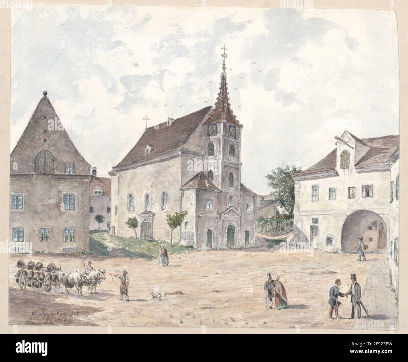 Church to St. Marx 1858 Stock Photo - Alamy