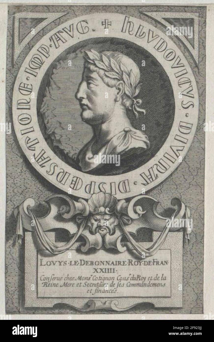 Ludwig I, the religious, Roman emperor Stock Photo - Alamy