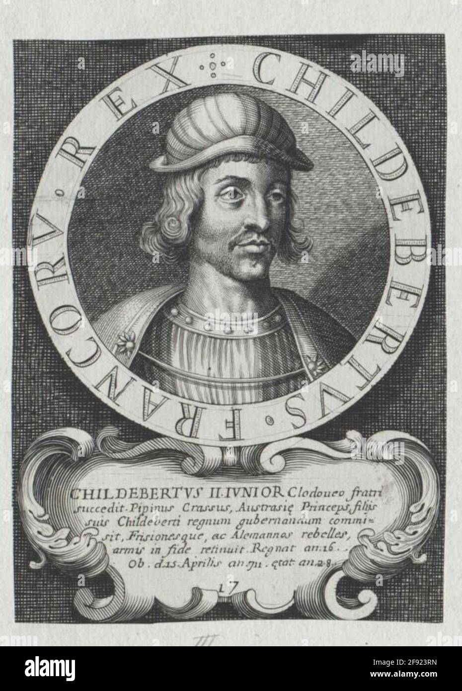 Childebert III., King of Franconia Stock Photo - Alamy