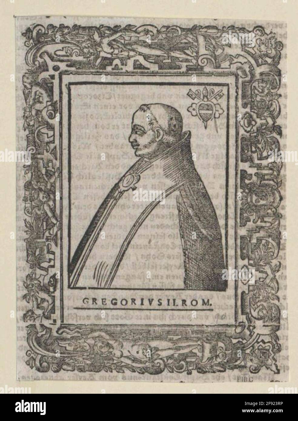 Gregor II., Pope Stock Photo - Alamy