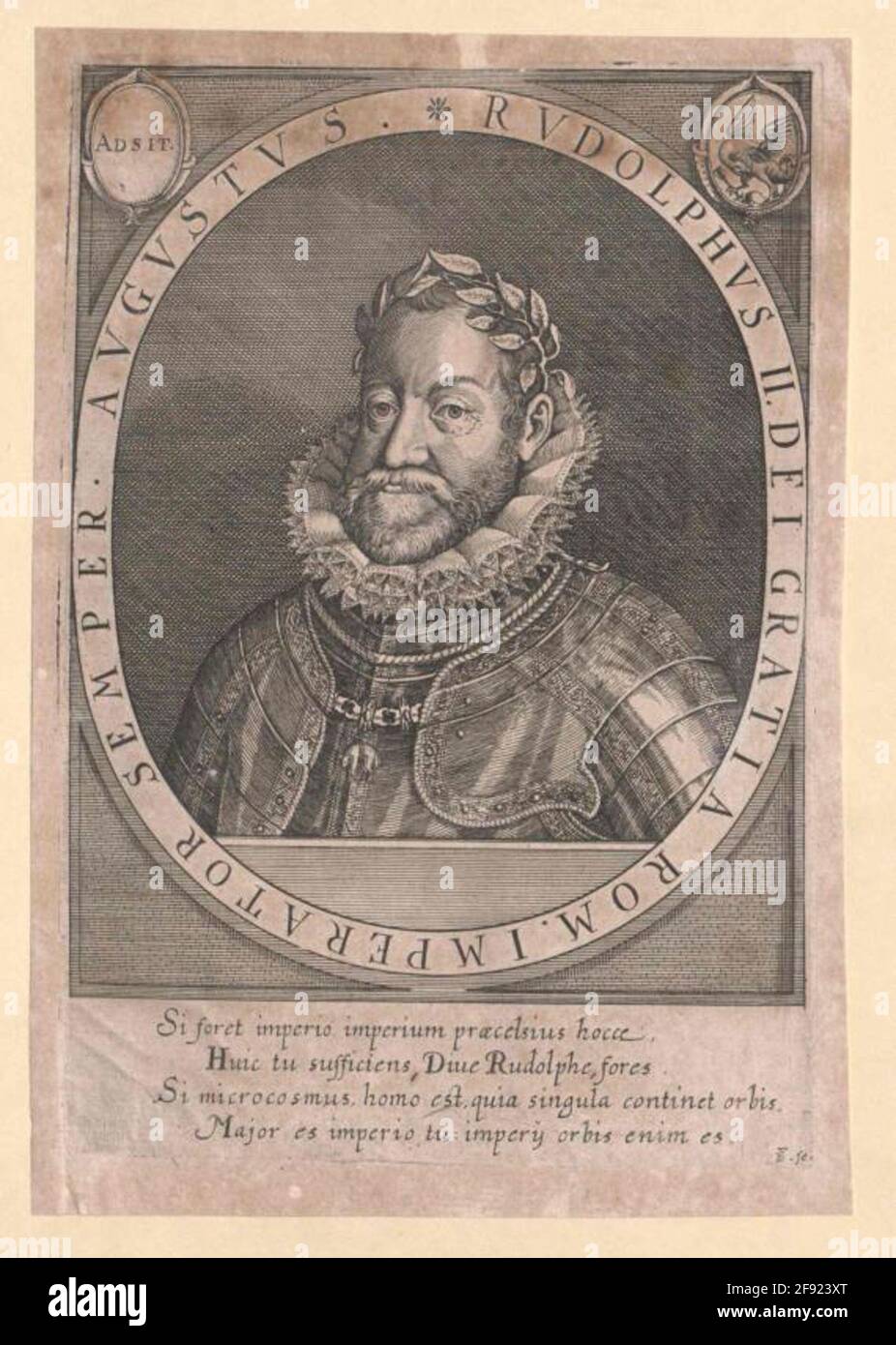Rudolf II, Roman-German Kaiser Stecher: Furck, Sebastian Stock Photo ...