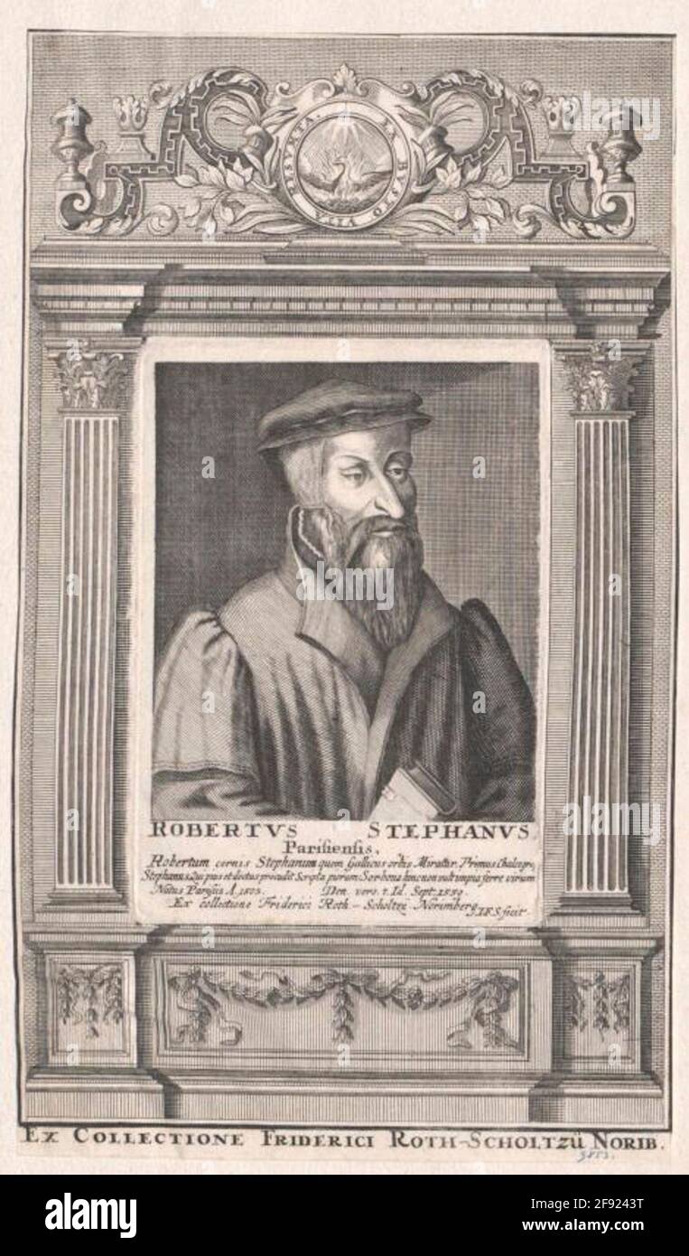 Stephanus, Robert Stecher: Schmidt, Johann Friedrich Stock Photo - Alamy