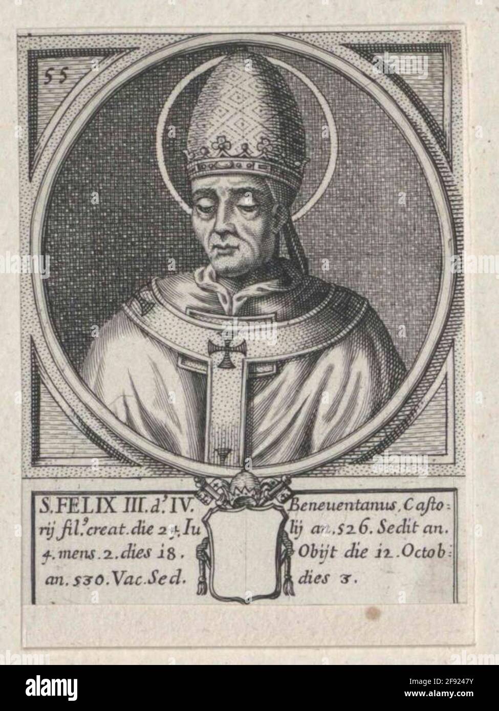 Felix IV., Pope Stock Photo - Alamy