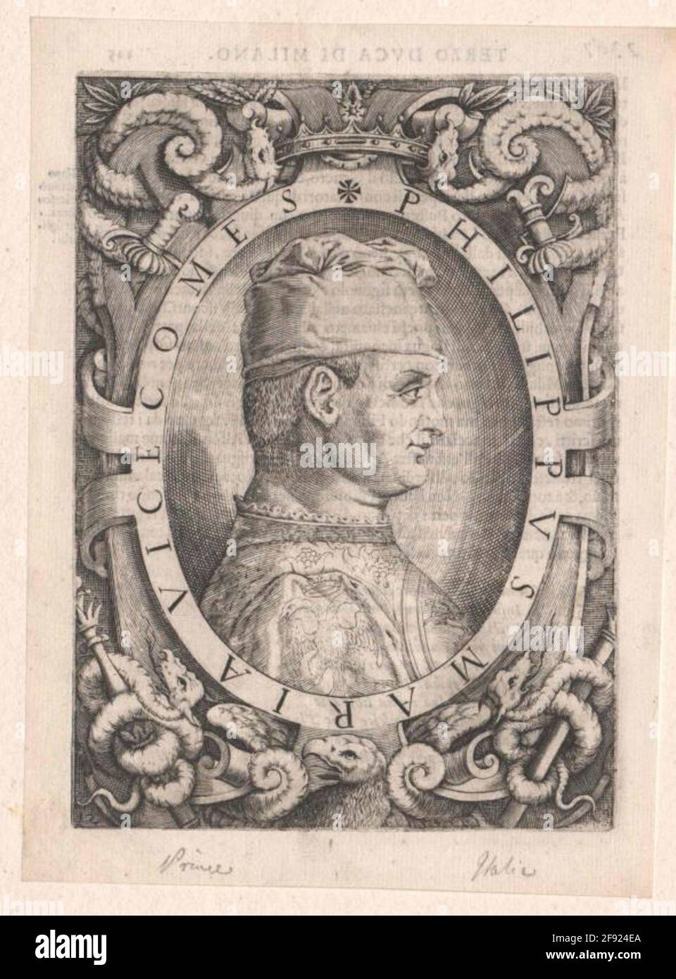 Philipp Maria Visconti, Duke of Milan Stock Photo - Alamy