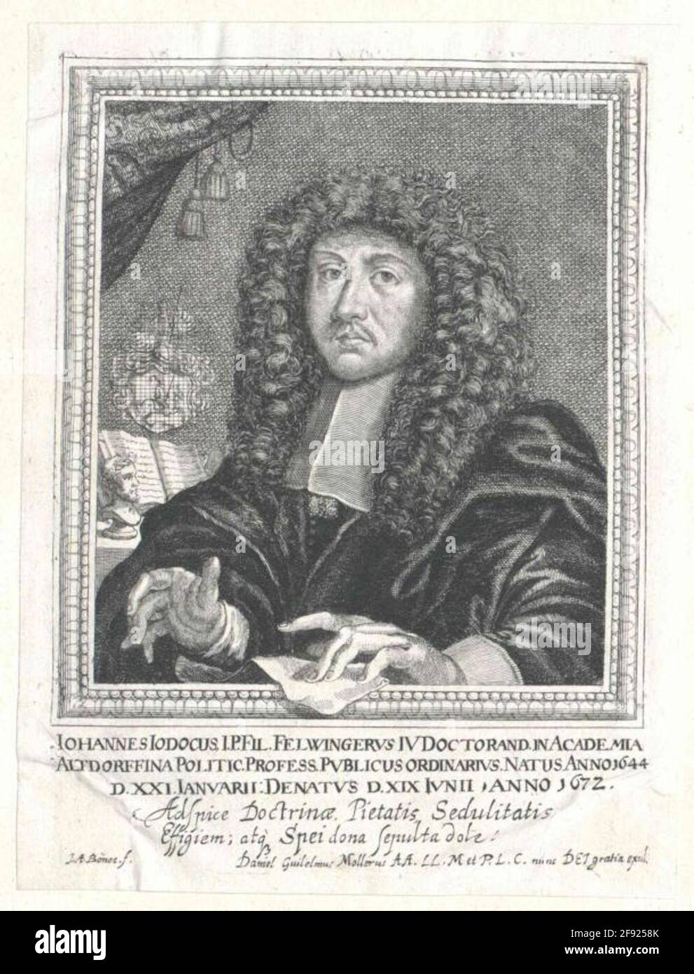 Felwinger, Johann Jodocus Stecher: Boener, Johann Alexander Stock Photo ...