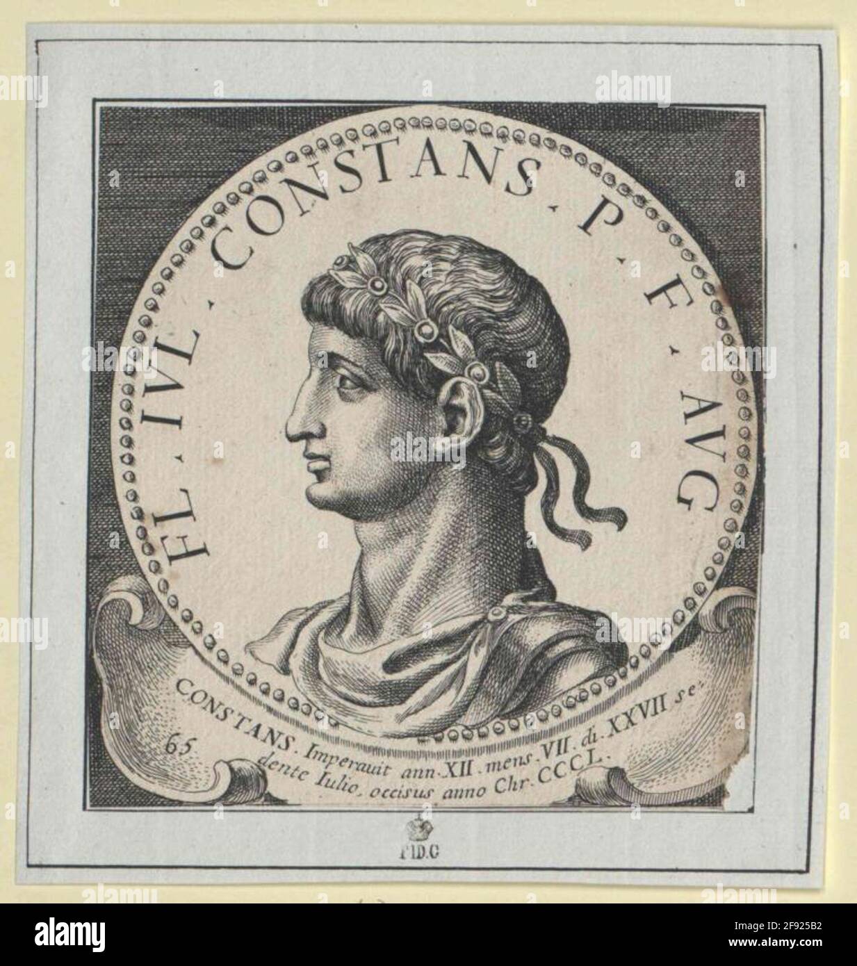 Konstans I., Roman Emperor Stock Photo - Alamy