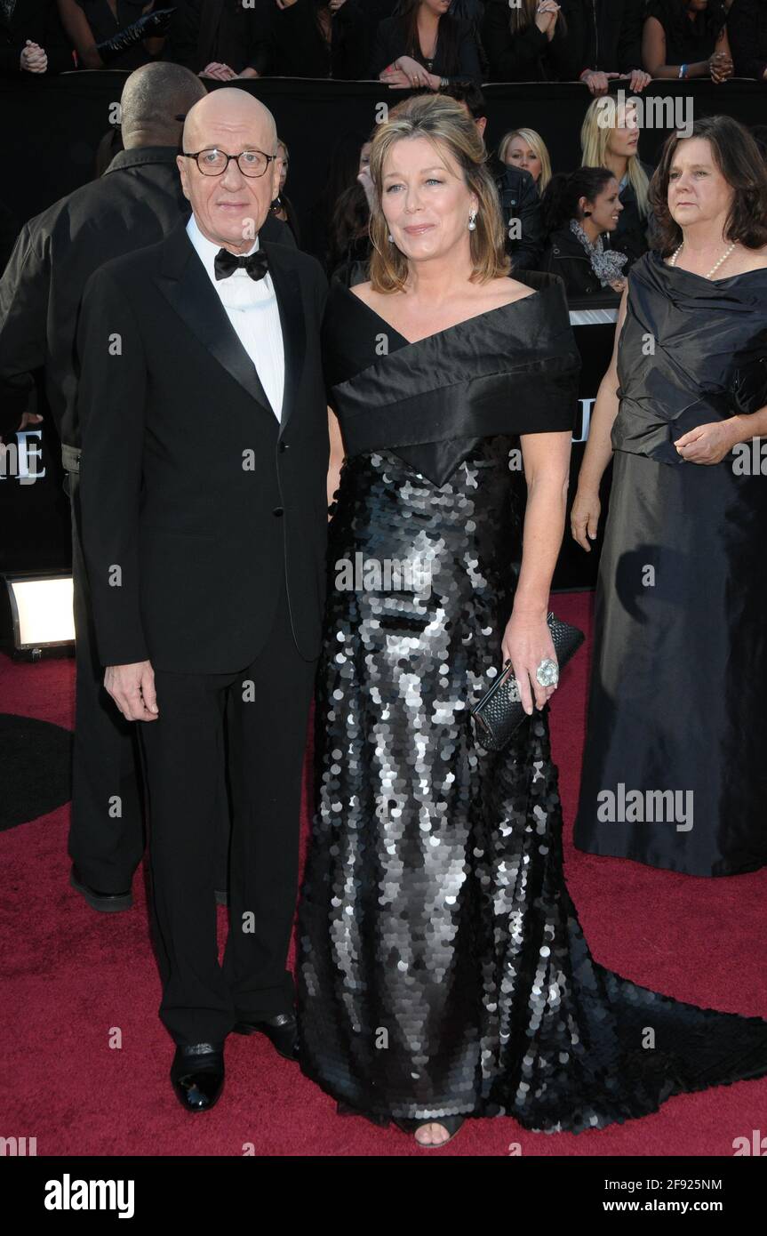 Geoffrey Rush and wife at 83rd Annual Academy Awards held at the Kodak ...