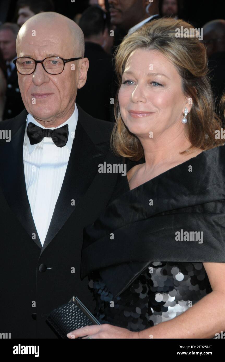 Geoffrey Rush and wife at 83rd Annual Academy Awards held at the Kodak ...