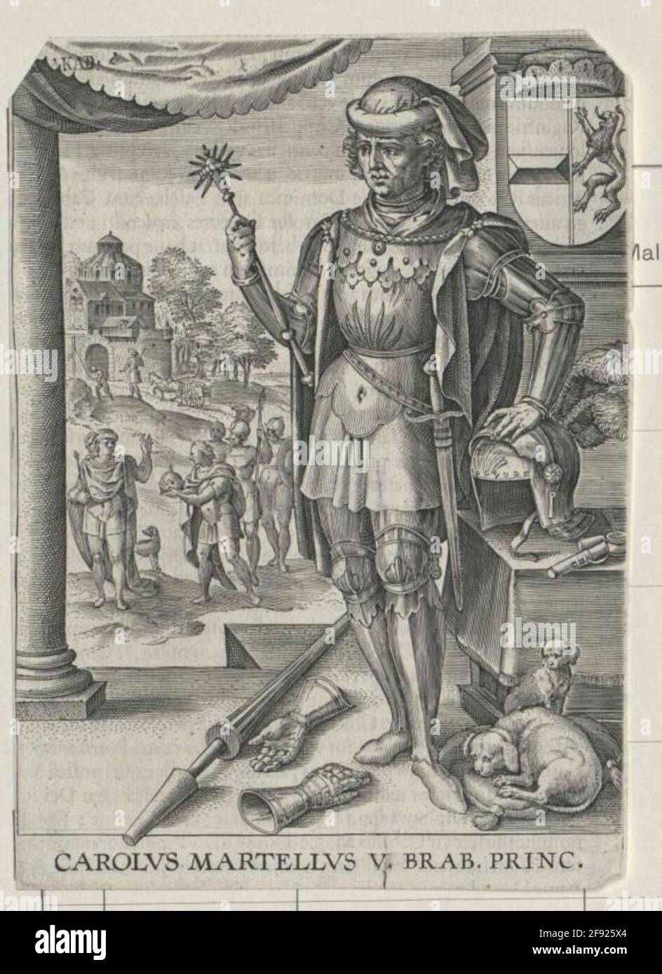 Karl Martell, Majordom of Franconia Stock Photo - Alamy