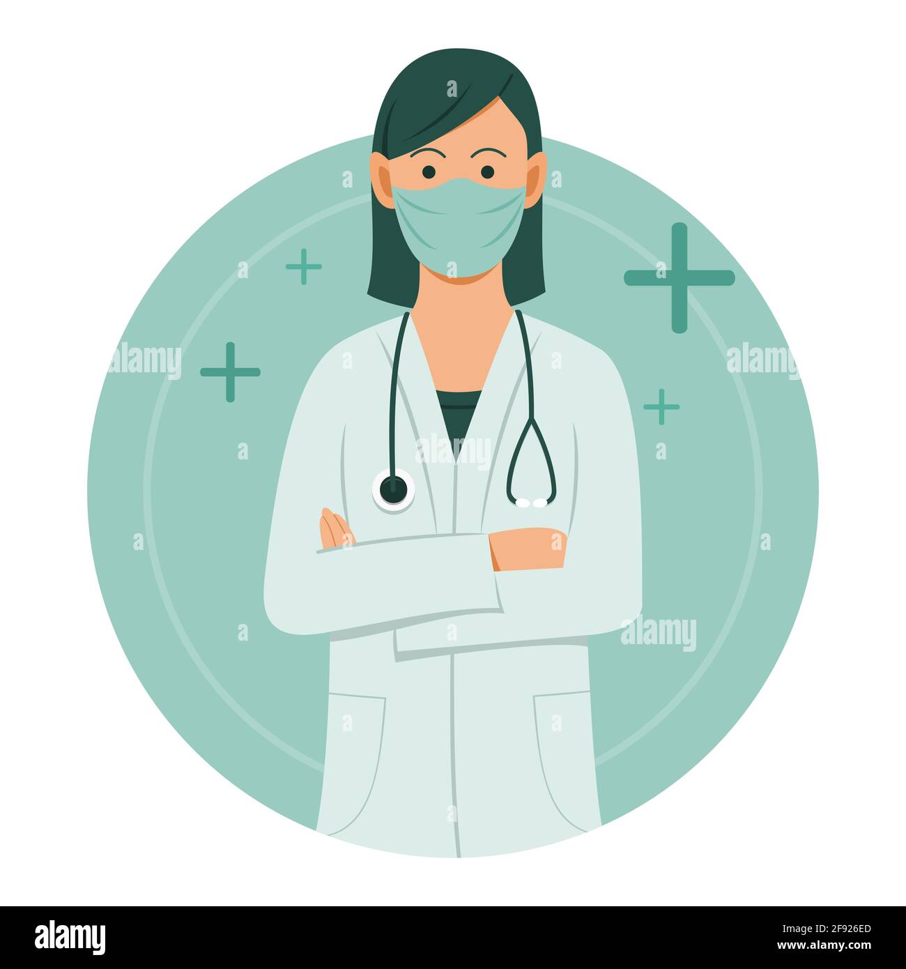 Female medical specialist in Stock Vector Images - Alamy
