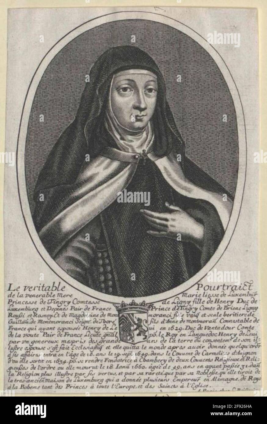 Maria de Lusse, Princess of Luxembourg and Tingry Comtesse de Ligny ...