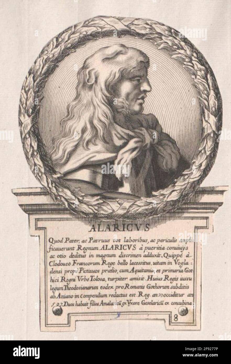 Alarich II, King of the Westgoten Stock Photo - Alamy