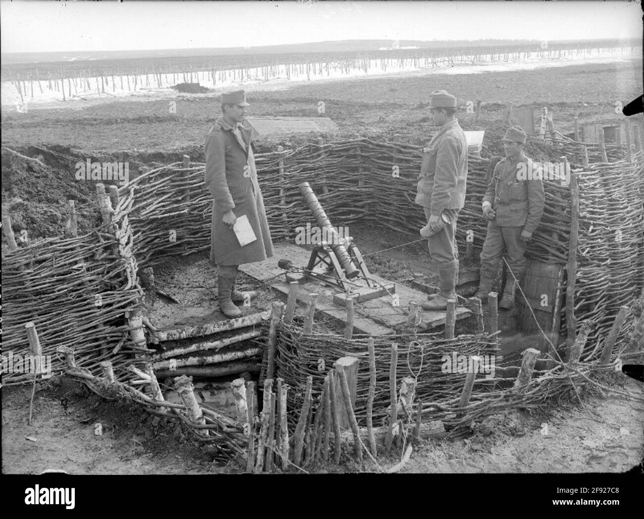 First World War Minerwerfer. Infantry Regiment No. 5 Stock Photo - Alamy