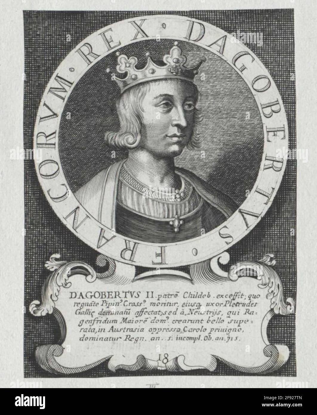 Dagobert III., King of Swiss francs Stock Photo - Alamy