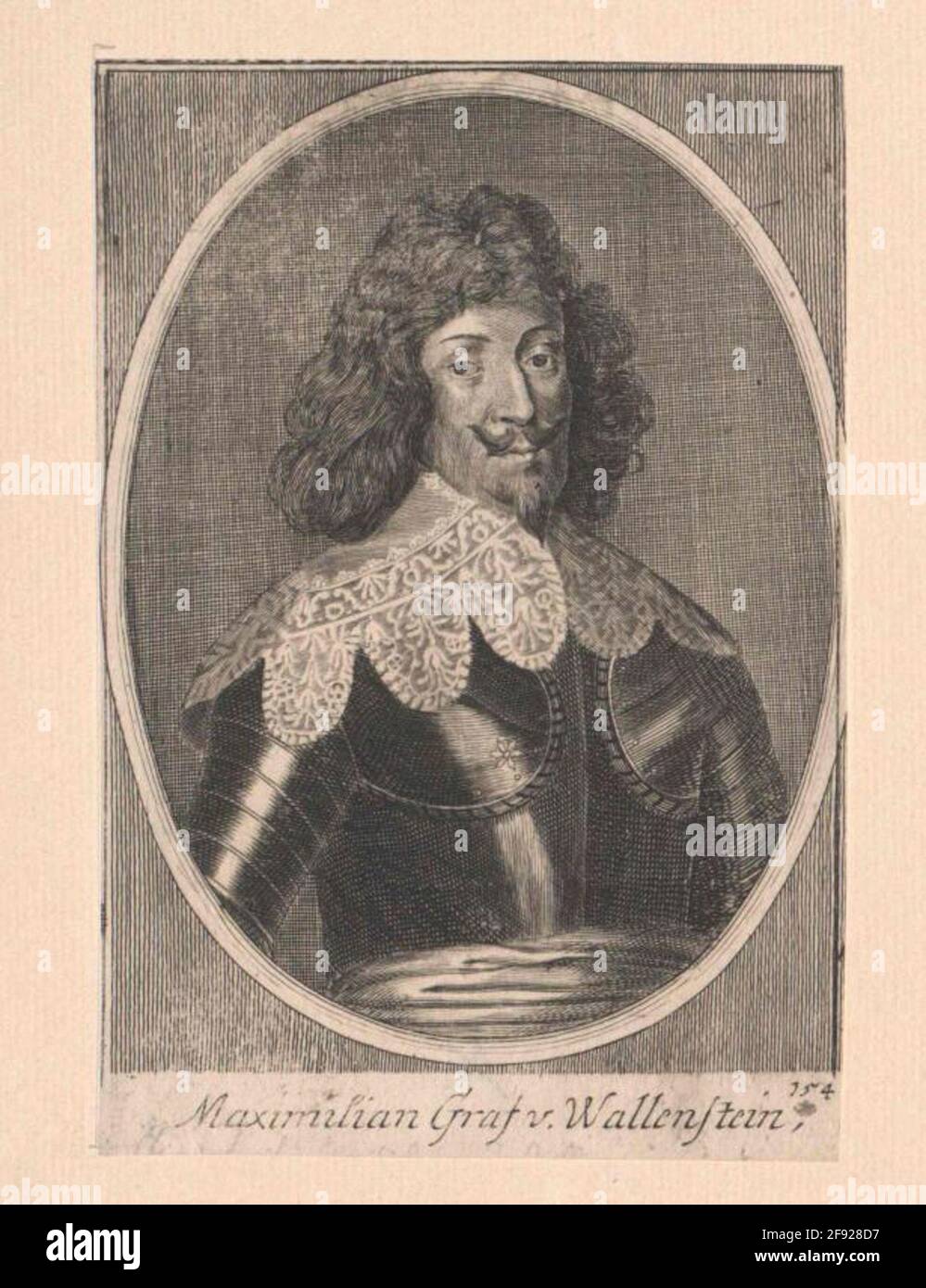 Waldstein, Maximilian Count of Stecher: Unknown artist dating: 1628/ ...