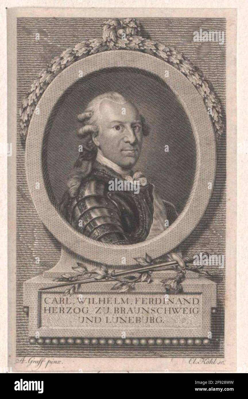 Karl II Wilhelm Ferdinand, Duke of Braunschweig-Wolfenbüttel Stock ...