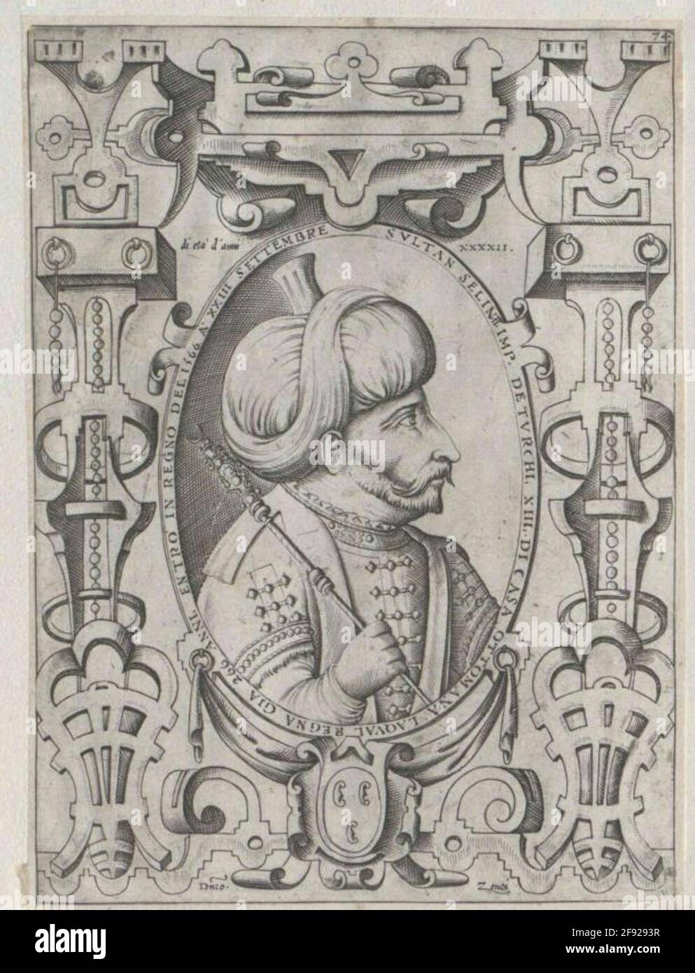 Selim II, the drunken Sultan of Turkey Stecher: Zenoi, Domenico Stock ...