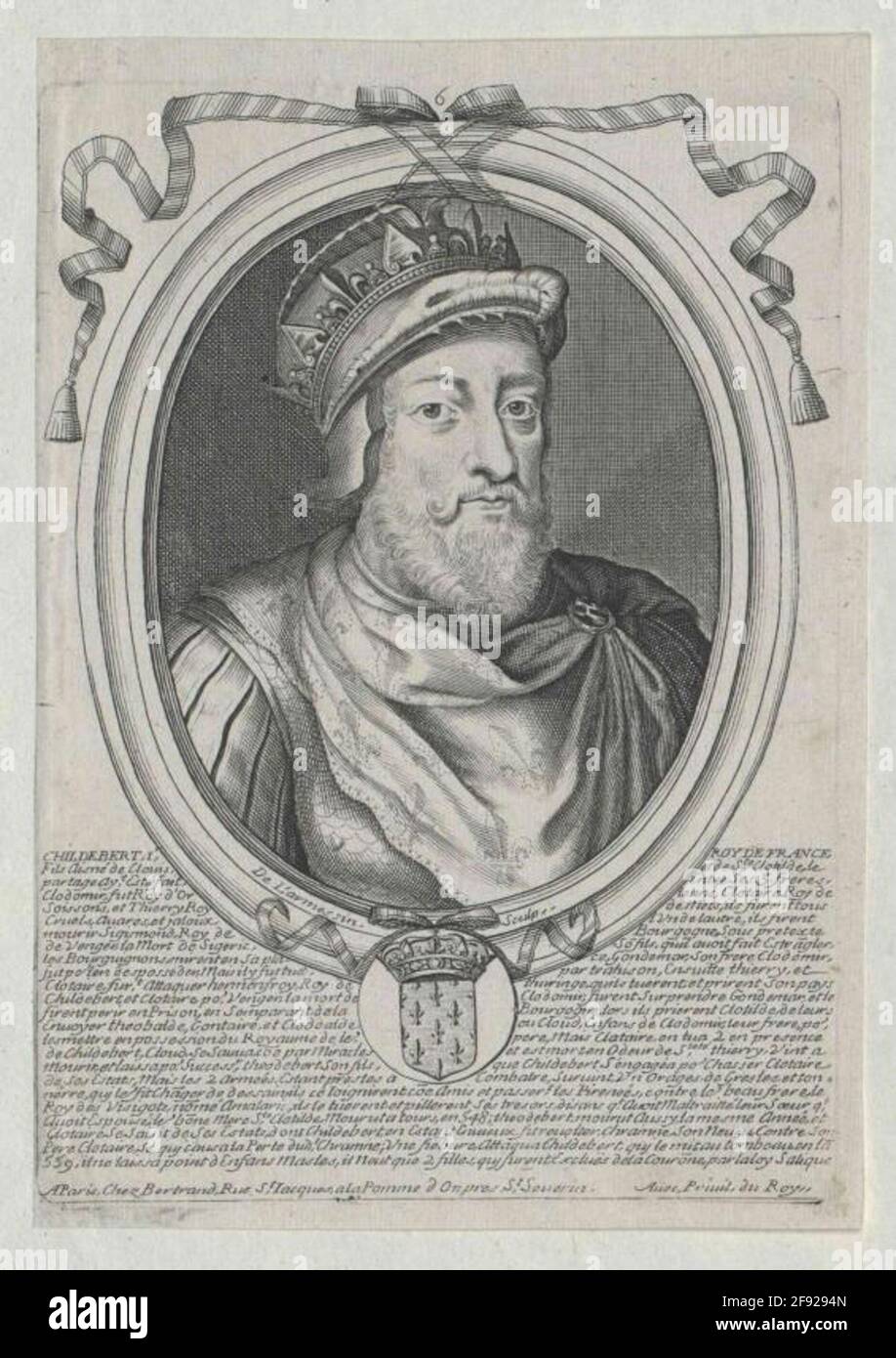 Childebert I, King of Franconia Stock Photo - Alamy