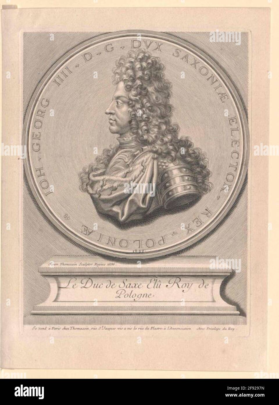 Johann Georg IV., Elector of Saxony Stock Photo - Alamy