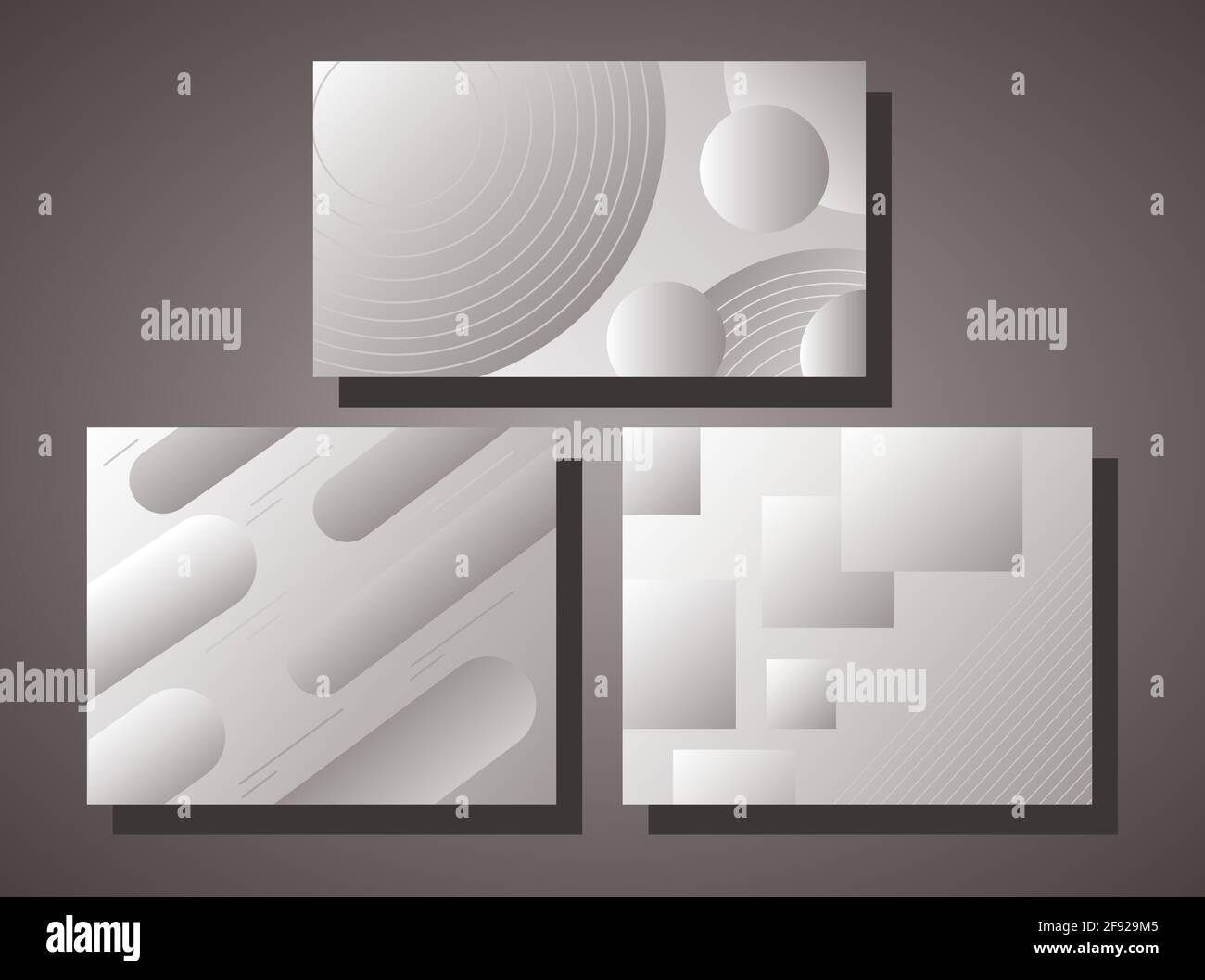 three gray templates and backgrounds Stock Vector Image & Art - Alamy