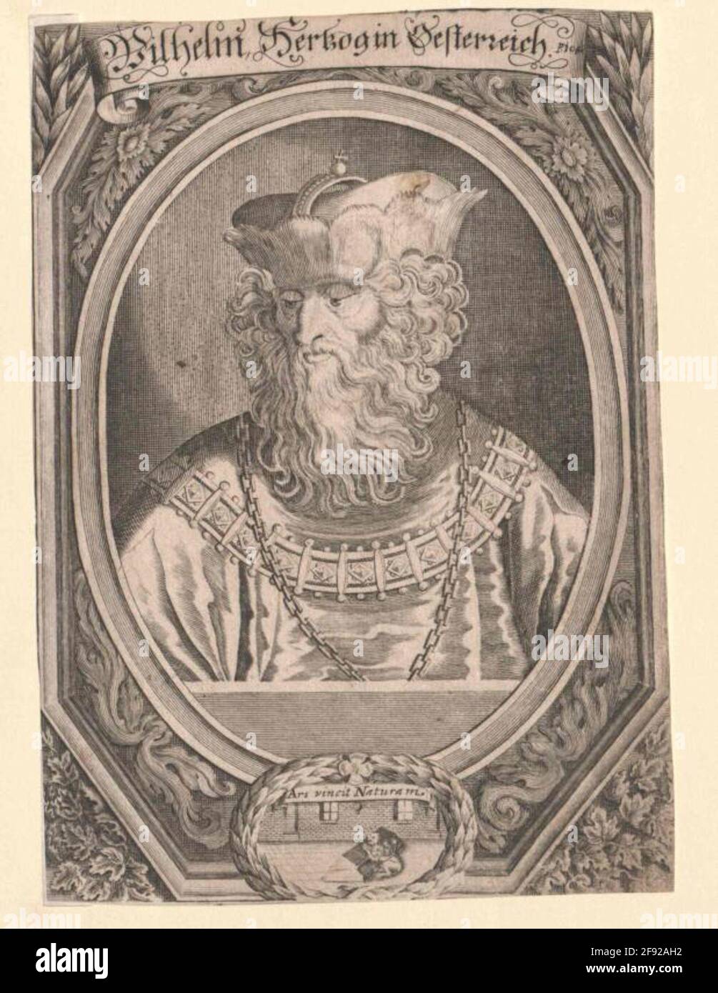 Wilhelm II. The polite, Duke of Austria Stock Photo - Alamy