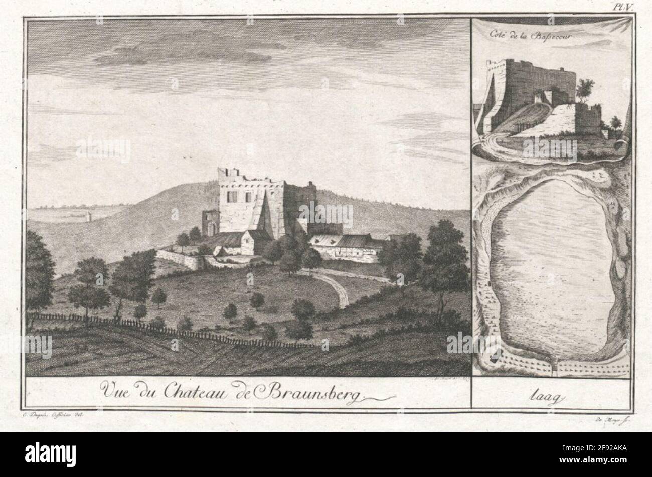 View of the Chateau de Braunsberg Stock Photo - Alamy