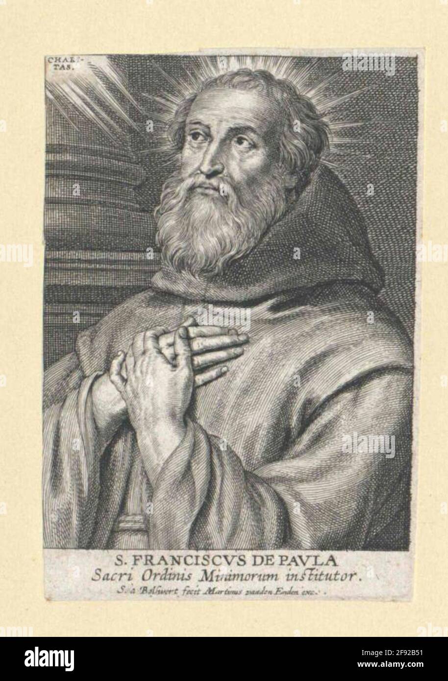 Franz von Paula, Saint Stock Photo - Alamy