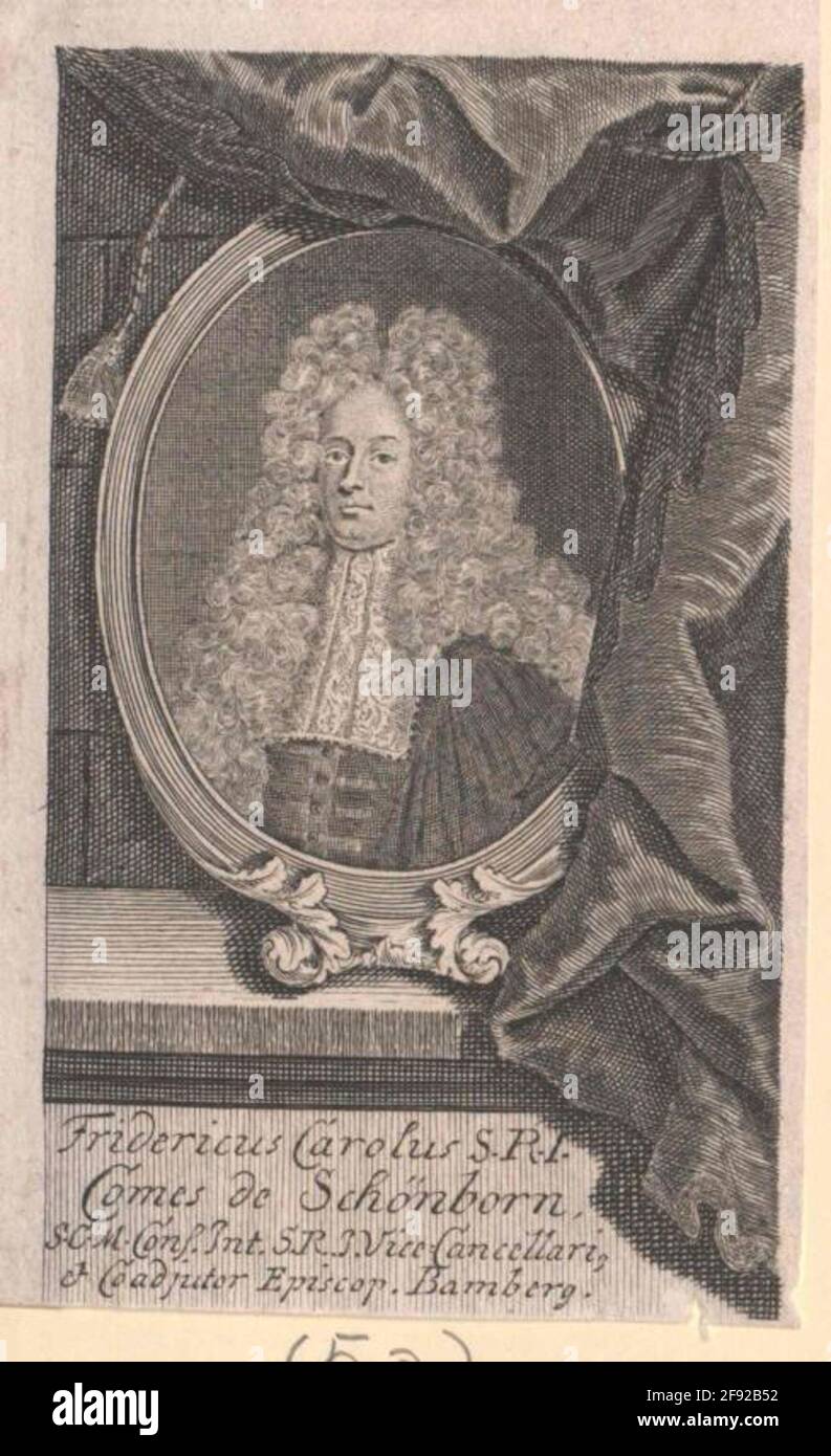 Schönborn, Friedrich Karl Graf Stecher: Bernigeroth, Martin Stock Photo ...