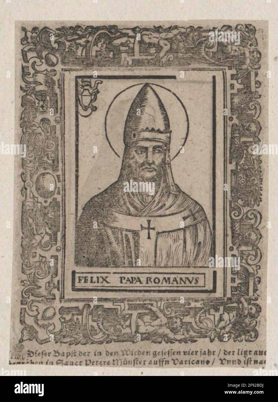 Felix IV., Pope Stock Photo - Alamy