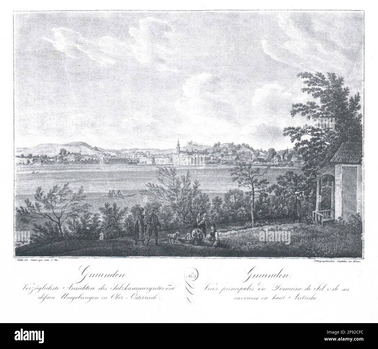 Gmunden and the traunsee Cut Out Stock Images & Pictures - Alamy