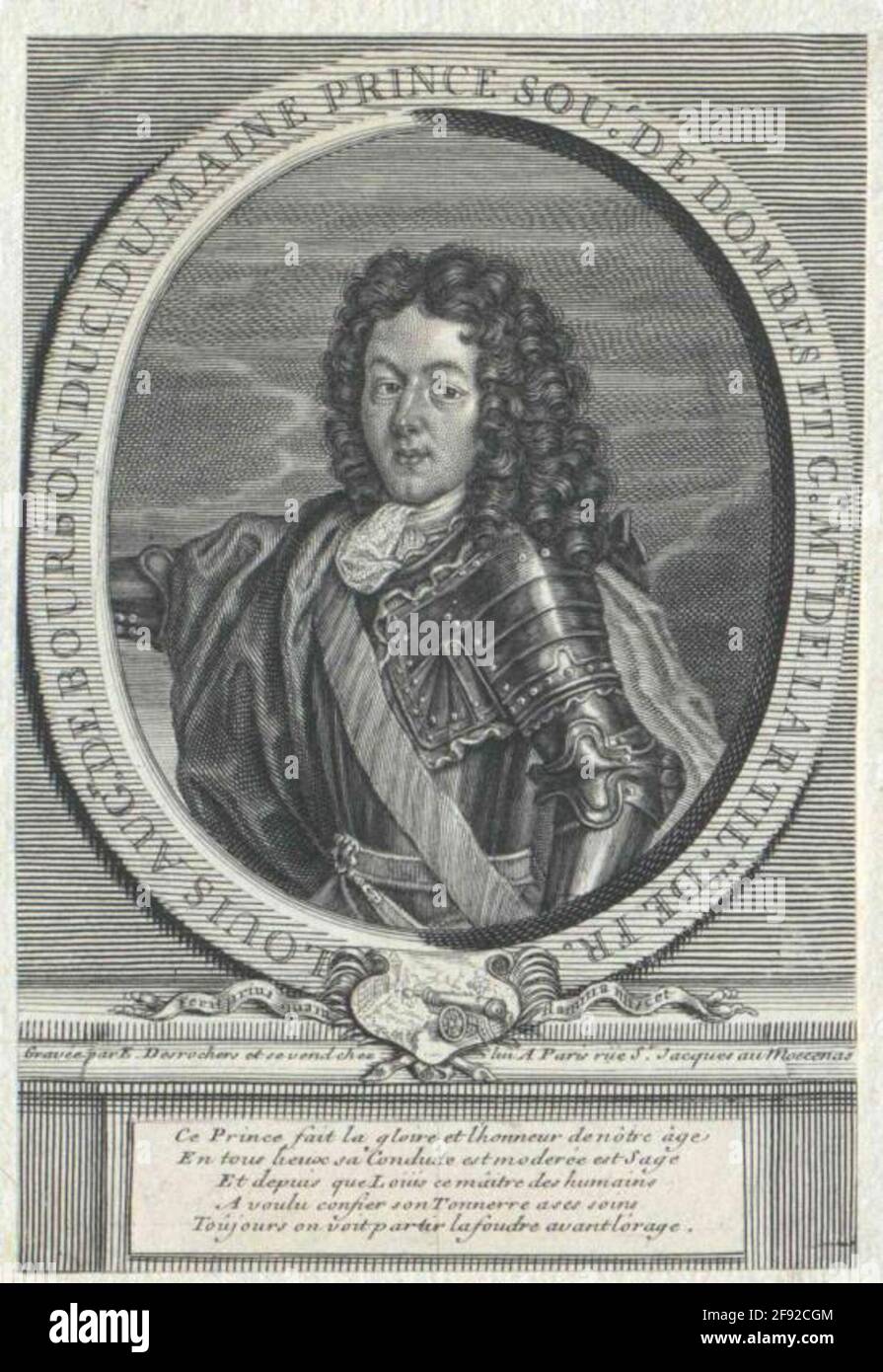 Bourbon, Duke of Maine, Louis I. Auguste de Stock Photo - Alamy