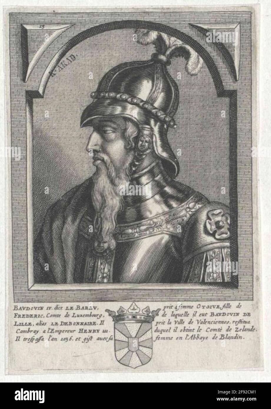 Balduin IV. The bearded, Count of Flanders Stock Photo - Alamy