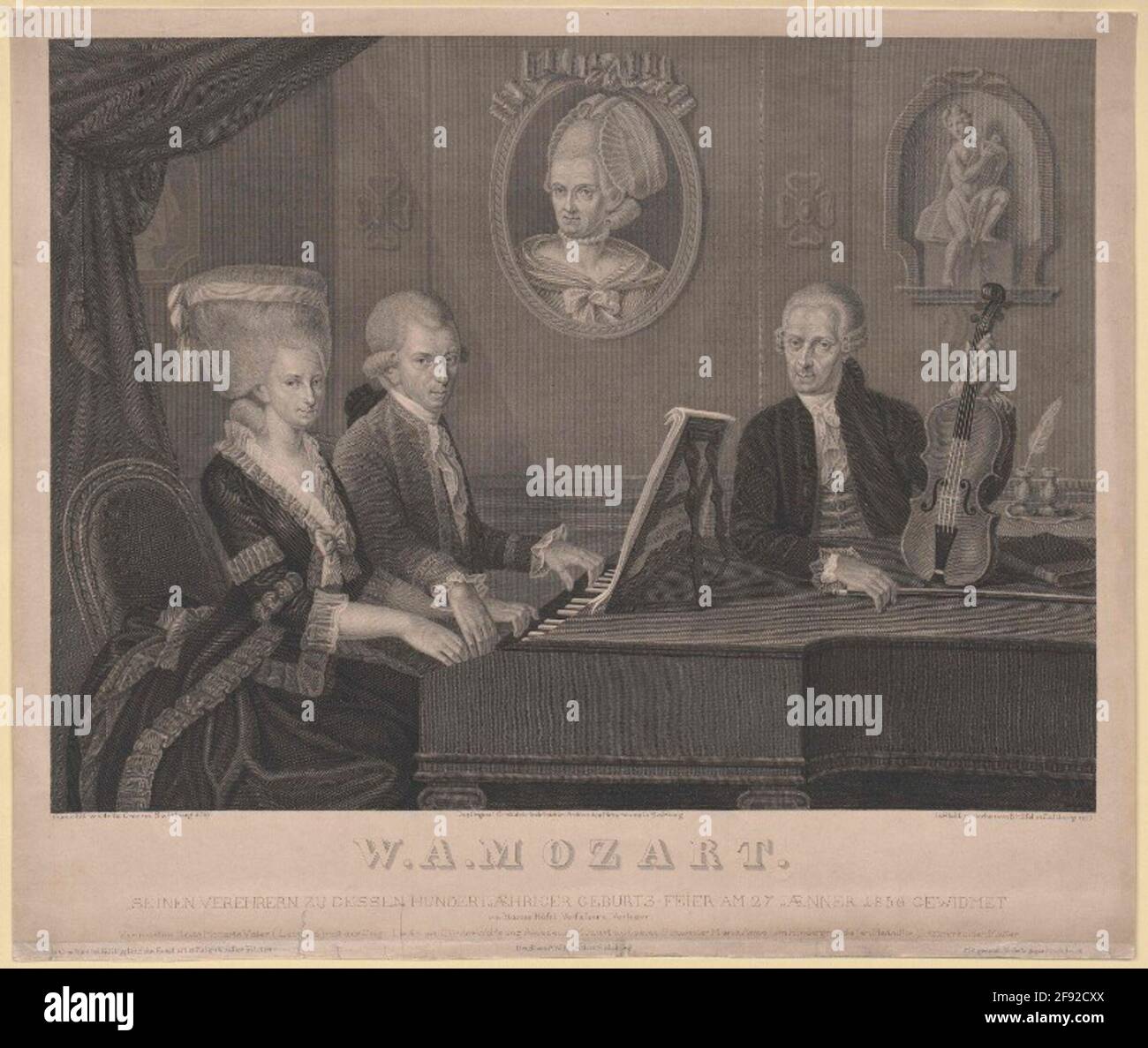 Wolfgang amadeus mozart leopold hi-res stock photography and images - Alamy