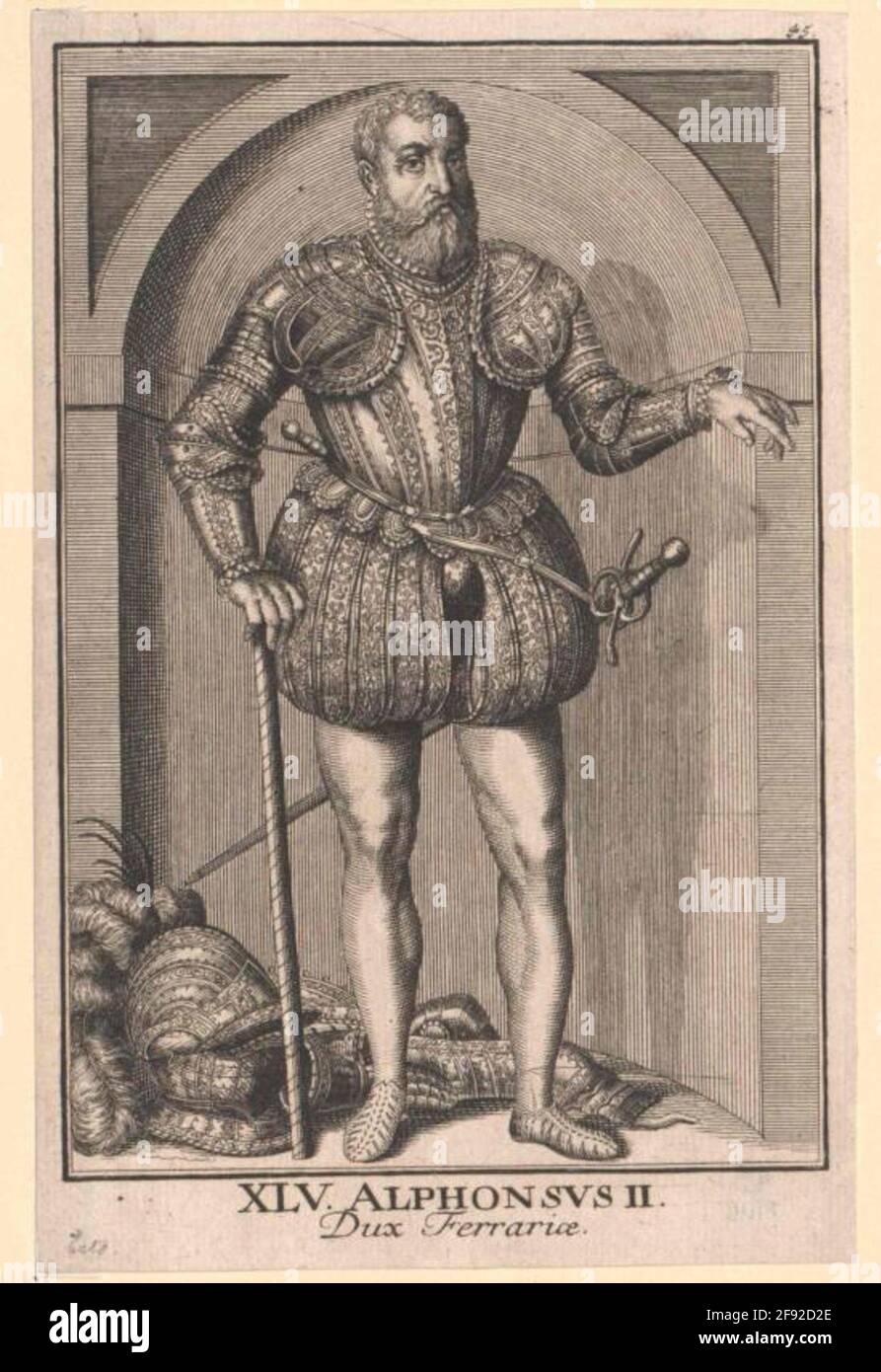 Alfons II. D'Este, Duke of Modena and Ferrara Stock Photo - Alamy