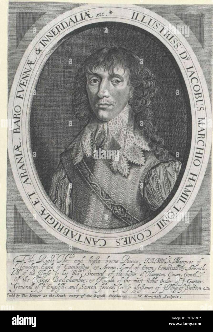 Hamilton, James Duke of Stock Photo - Alamy