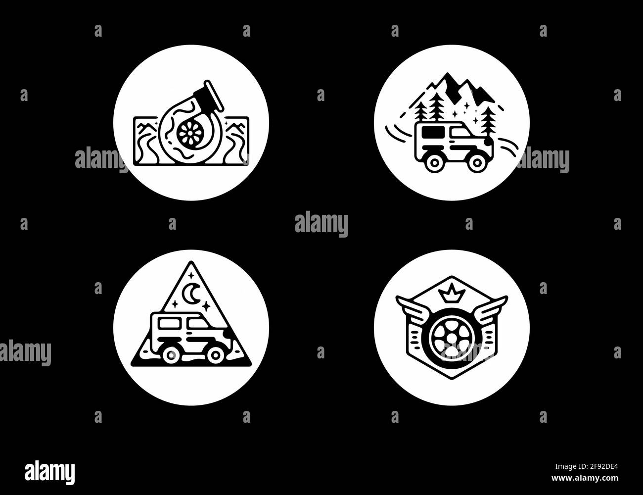Circle icon badge of car automotive collection design Stock Vector ...