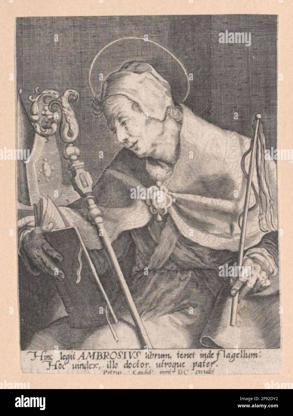 Ambrosius of Milan, saint Stock Photo - Alamy