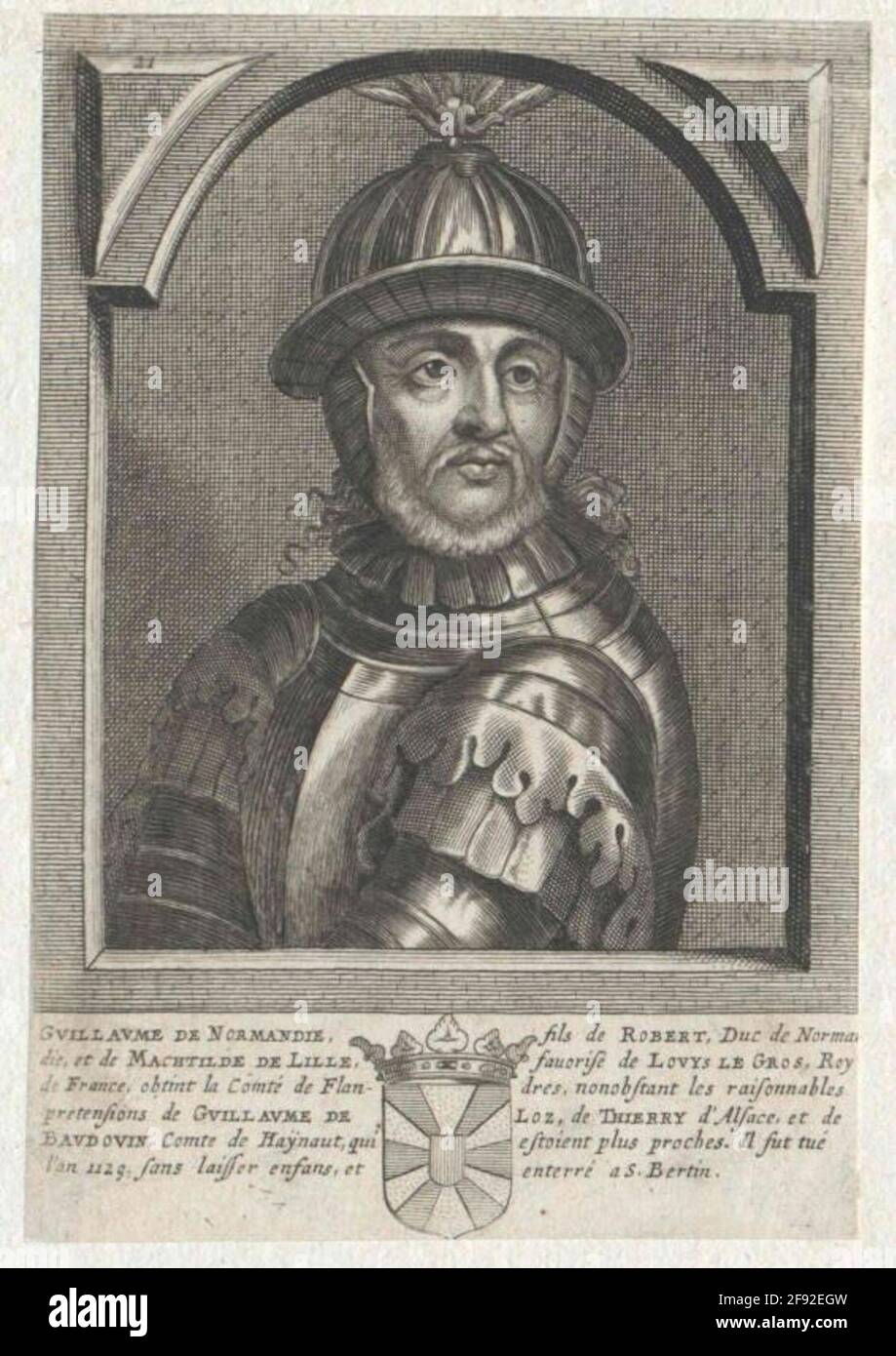 Wilhelm Clito of Normandy, Count of Flanders Stock Photo - Alamy